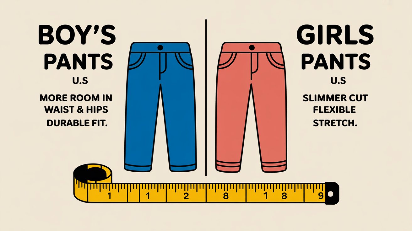 Boys vs Girls Pants Sizing – Key Fit & Style Differences