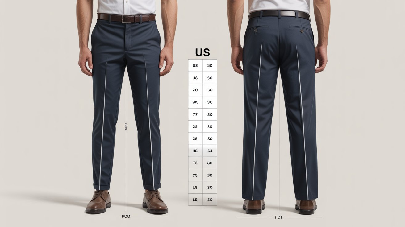 Tapered Pants vs Straight Leg Pants Size Chart Guide